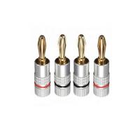 China 24K Gold Plated Nakamichi Speaker Connectors , Practical Nakamichi BFA Banana Plugs for sale