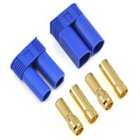China 5mm EC5 RC Battery Connectors Gold Plated With Blue Plastic Housing for sale
