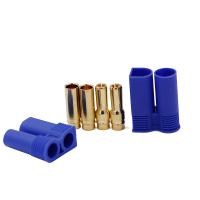 China 5mm EC5 RC Battery Connectors Gold Plated With Blue Plastic Housing for sale