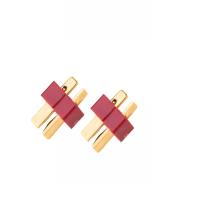 China Durable T Plug Deans RC Battery Connectors Nontoxic Red Color for sale