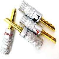 China Practical Copper Nakamichi Speaker Plugs , Male Nakamichi Banana Connectors for sale