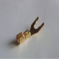 China 24K Y Spade Nakamichi Banana Plugs Connector For Speaker Cable Wire for sale