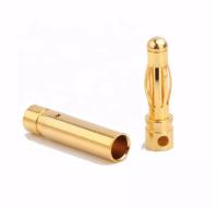 China 3mm Gold Bullet Banana Plug Connectors 80A 60A Durable for RC Car Lipo Battery for sale
