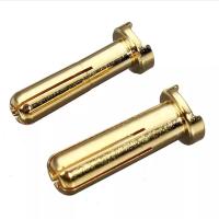 China Gold Plated 4mm 5mm Low Profile Male Bullet Banana Plug Connectors for RC Battery for sale