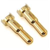 China Male Bullet Wire Banana Plug Connectors 4mm 5mm Stepped Gold Plated for iCharger for sale