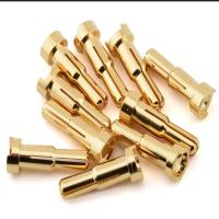 China Male Bullet Wire Banana Plug Connectors 4mm 5mm Stepped Gold Plated for iCharger for sale