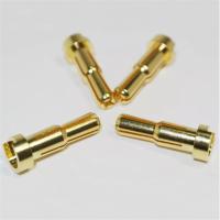 China Male Bullet Wire Banana Plug Connectors 4mm 5mm Stepped Gold Plated for iCharger for sale