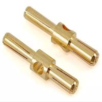 China Beryllium Copper RC Banana Plug 4mm 5mm Male Bullet Connector Gold Plated for sale