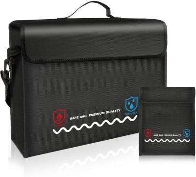 China Silicone Coated Lipo Safe Bag Fireproof Waterproof Practical For Money for sale