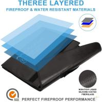 China Silicone Coated Lipo Safe Bag Fireproof Waterproof Practical For Money for sale