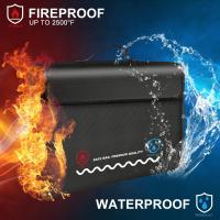 China Silicone Coated Lipo Safe Bag Fireproof Waterproof Practical For Money for sale