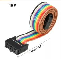China 24-30AWG Electronics Wire Harness , Flat Ribbon Jumper Cable Rainbow Color for sale