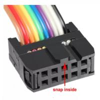 China 24-30AWG Electronics Wire Harness , Flat Ribbon Jumper Cable Rainbow Color for sale