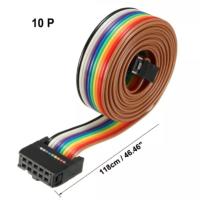 China 24-30AWG Electronics Wire Harness , Flat Ribbon Jumper Cable Rainbow Color for sale