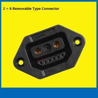 China Removable 220V Copper Electric Car Plug ,  2 6 Core Copper EV Charger Plug Adapter for sale