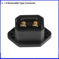 China Removable 220V Copper Electric Car Plug ,  2 6 Core Copper EV Charger Plug Adapter for sale