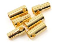 China 600V 65A Gold Plated 6mm Banana Plug Male Female Bullet Connector for RC Motor ESC Lipo Battery for sale