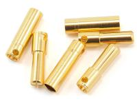 China 600V 65A Gold Plated 6mm Banana Plug Male Female Bullet Connector for RC Motor ESC Lipo Battery for sale