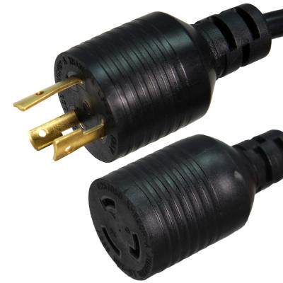 China 125V 20A Copper Electronics Wire Harne Power Cords L5-20P-L5-20R for sale