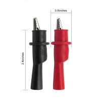 China 1000V 10A Multimeter Crocodile Clips , Multipurpose Battery Alligator Clips for sale