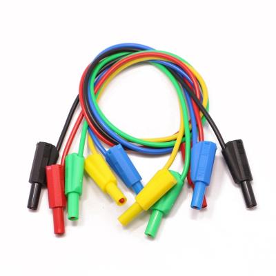 China Silicone Rubber Multimeter Test Leads Multicolor 32A With Banana Plug for sale