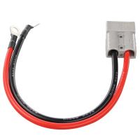 China 50A 600V Anderson Style Solar Battery Charging Cable 8AWG 500mm with Ring Terminals for sale