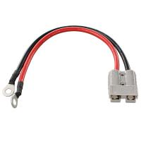 China 50A 600V Anderson Style Solar Battery Charging Cable 8AWG 500mm with Ring Terminals for sale
