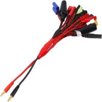 China Silicone RC Battery Charger Leads , 19 In 1 Multifunctional Lipo Charging Leads for sale