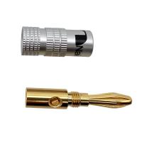 China Nakamichi 24K Gold Plated 4mm Banana Plug Male Speaker Connector 10pcs for sale