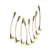China Hexie RG178 RG316 RF Coaxial Cable Assembly Right Angle SMA Female to SMA Male 50 Ohm 10cm for sale