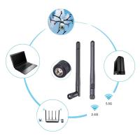 China 2.4GHz WiFi Router External Antenna 108mm 3dBi Gain SMA Male Connector for sale