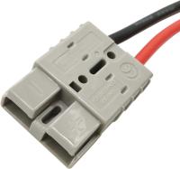 China 50A 600V Anderson Style Power Inverter Cable 8AWG 500mm with Ring Terminals for Solar Battery for sale