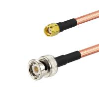 China RG58 RG142 RF Coaxial Cable Assembly SMA to BNC Male 50 Ohm 6GHz Low Loss IP54 for sale