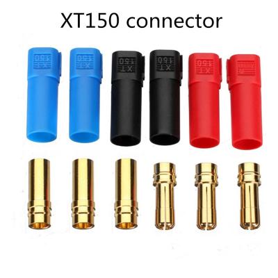 China XT150 Female Male Banana Connectors 6mm Gold Bullet 60A 130A Peak for RC Battery for sale