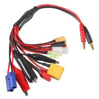 China ROHS Antiwear RC Battery Charger Leads , 11 In 1 Rubber Lipo Battery Charging Leads for sale