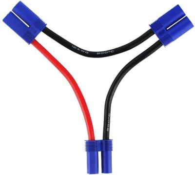 China Tinned Copper EC5 Charge Lead 10AWG 100mm Series Connector for RC Battery Adapter for sale