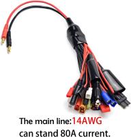 China 19 In 1 Lipo Battery RC Charger Cable Practical Multifunctional for sale