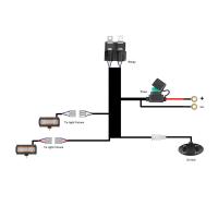 China 3m LED Light Bar Automobile Wire Harness 12V 300W For Switch Relay Kit for sale