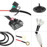 China 3m LED Light Bar Automobile Wire Harness 12V 300W For Switch Relay Kit for sale