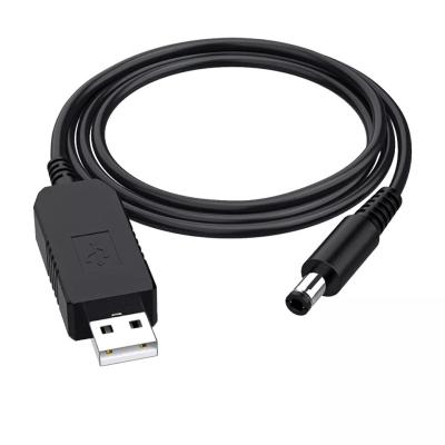 China Durable 12V 1A USB Boost Cable Line 5.5x2.1mm For WiFi Router for sale
