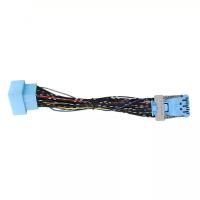 China Custom 18AWG Car Stereo Radio ISO Wiring Harness 30Pin Female to 8Pin Male 160mm for sale