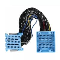 China Custom 18AWG Car Stereo Radio ISO Wiring Harness 30Pin Female to 8Pin Male 160mm for sale