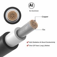 China 10 AWG Weatherproof Solar Panel Extension Cable 20 FT Tinned Copper 1.8KV DC for sale