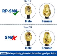 China Copper WiFi Antenna Extension Cable RP-SMA Male to Female 30cm RG316 for Router for sale
