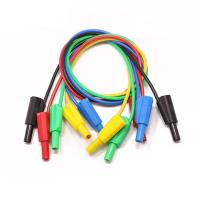 China 4mm Banana Plug Multimeter Test Leads 16A-30A With Silicone Jacket for sale