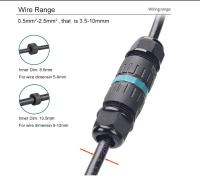China IP68 Waterproof Quick Connector 2 Way 3 Core Electrical Junction Wire Connector for sale