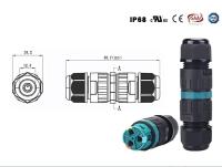 China IP68 Waterproof Quick Connector 2 Way 3 Core Electrical Junction Wire Connector for sale