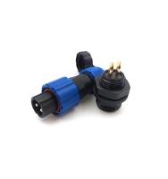 China 13mm Waterproof Aviation Connector IP67 2Pin Panel Mount LED Light Wire Connector for sale