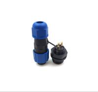 China 13mm Waterproof Aviation Connector IP67 2Pin Panel Mount LED Light Wire Connector for sale