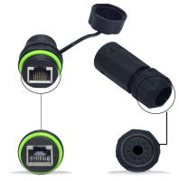 China Female To Female RJ45 Waterproof Connector IP68 Panel Mount Coupler for sale